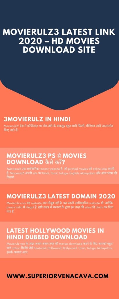 Movierulz3 Latest Link 2020 HD Movies Download Site